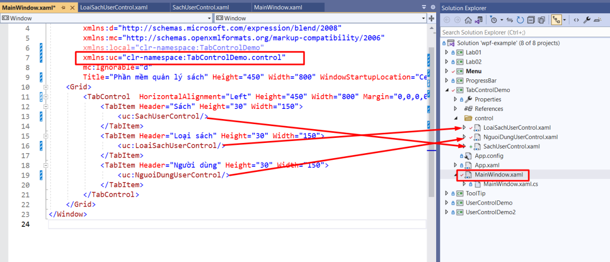 [WPF] - TabControl & ContentControl - Hướng dẫn tạo Menu quản lý nhiều bảng thông tin - Blog ...