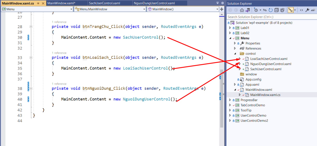 [WPF] - TabControl & ContentControl - Hướng dẫn tạo Menu quản lý nhiều bảng thông tin - Blog ...